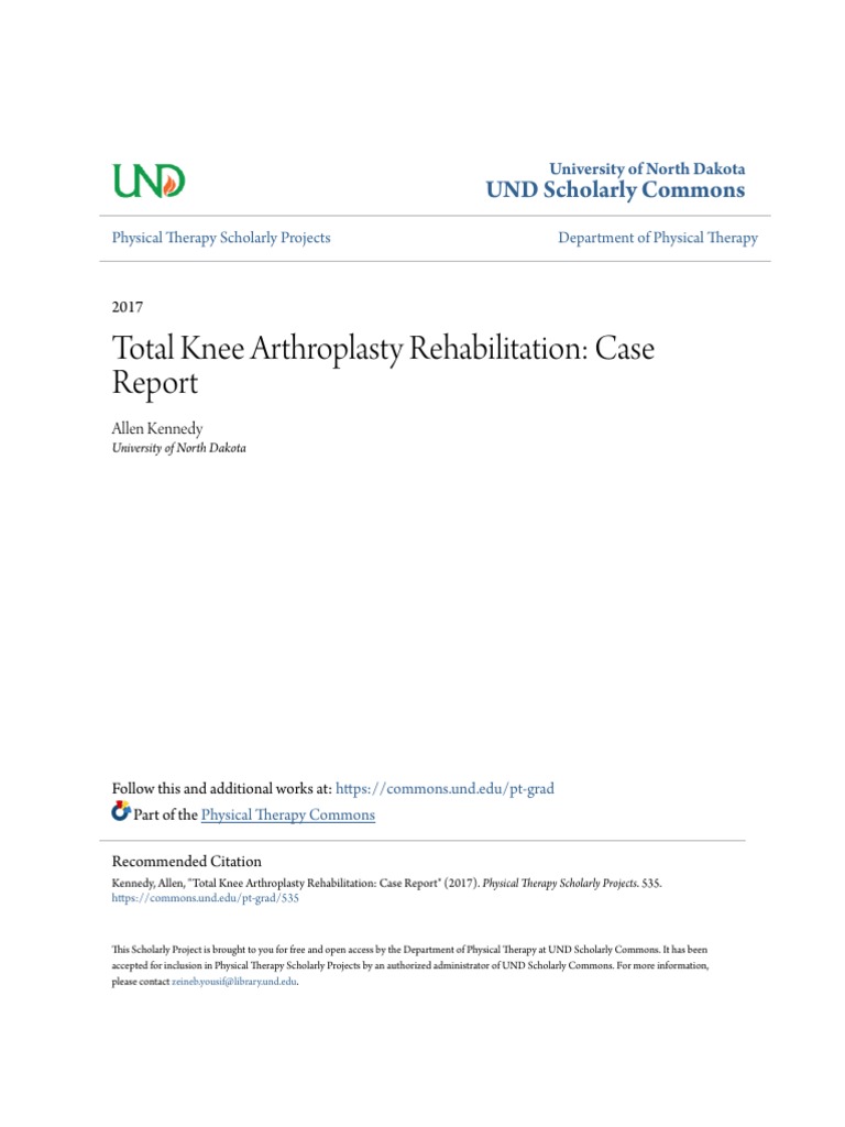 Total Knee Arthroplasty | PDF | Physical Therapy | Osteoarthritis