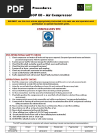 Safety Operating Procedure Angle Grinder | PDF | Mill (Grinding ...