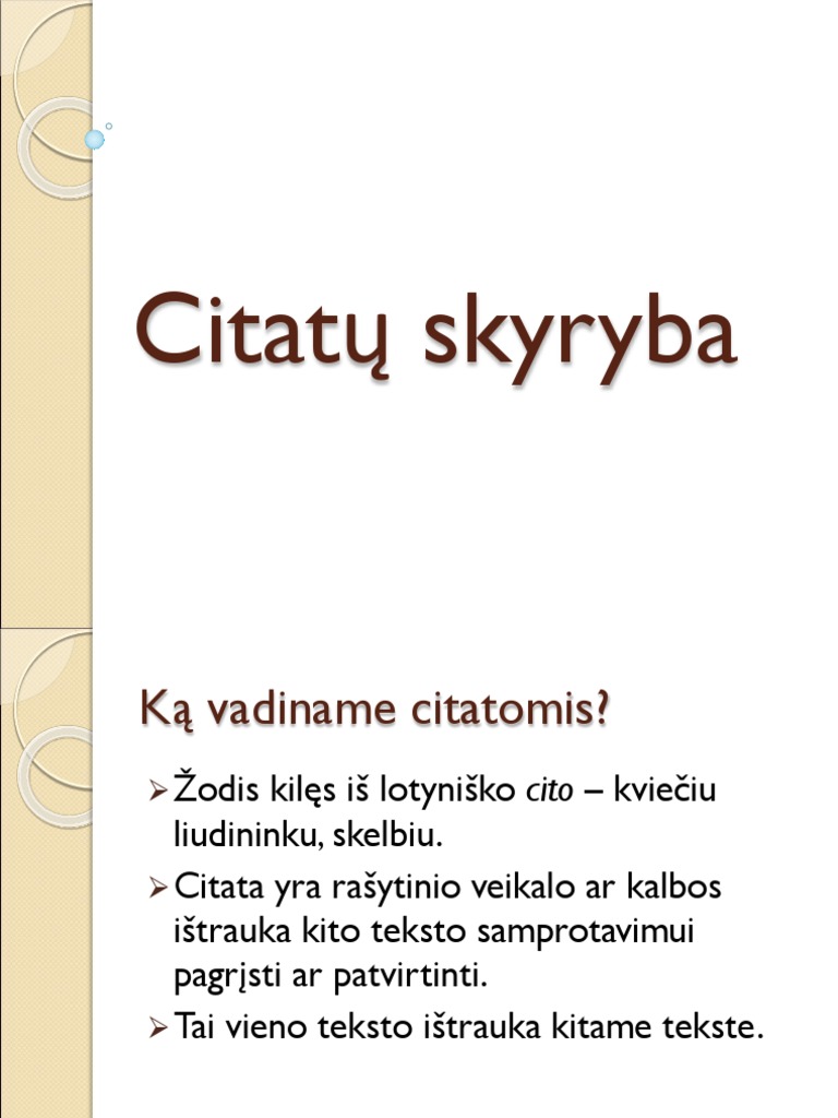 Citatu Skyryba | PDF