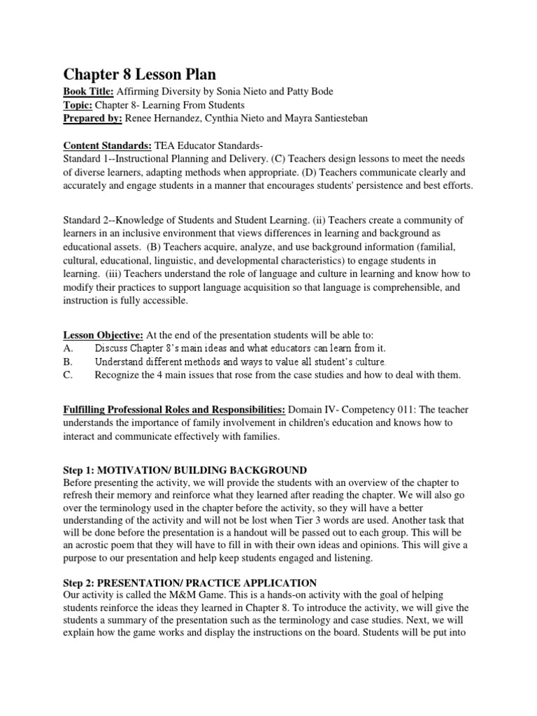 Ted Lesson Plan | PDF | Lesson Plan | Learning