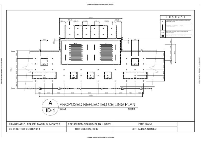 Proposed Reflected Ceiling Plan | PDF | Architectural Elements ...