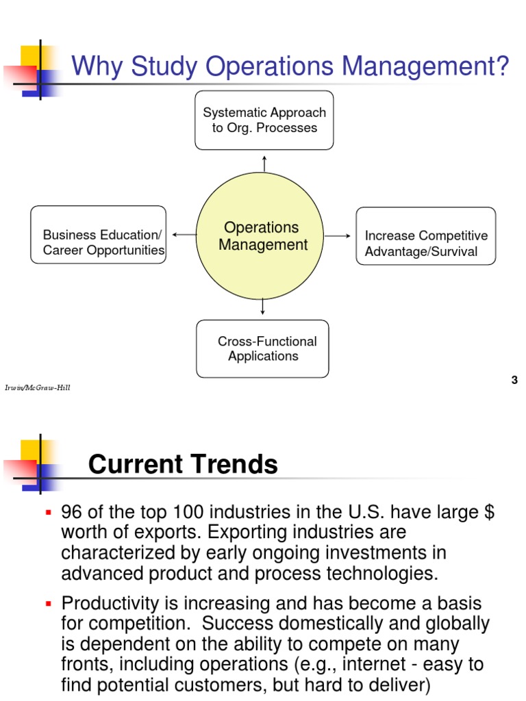 Why Study Operations Management | PDF | Operations Management ...
