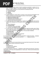 Prometric Practice Exam For Nurses Test 1 | PDF | Injection (Medicine ...