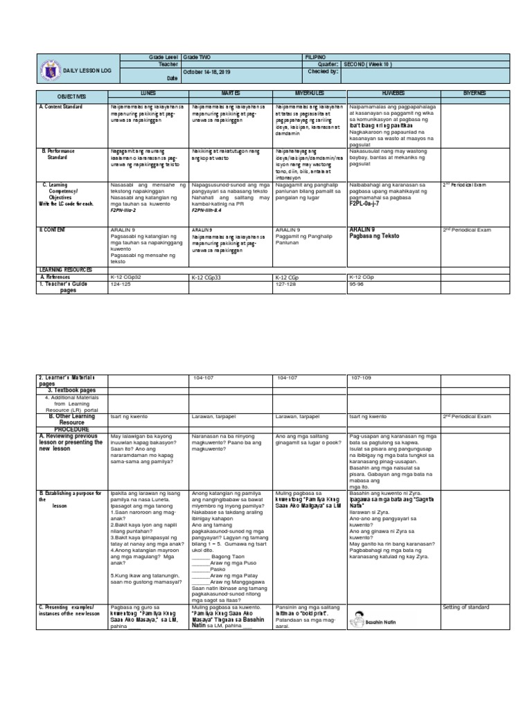 Filipino 2 Q2 Week 10 | PDF