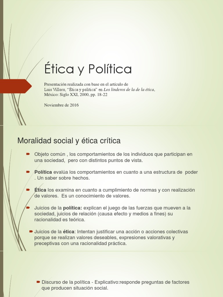 PS-Etica y Politica | PDF | Moralidad | Sociedad