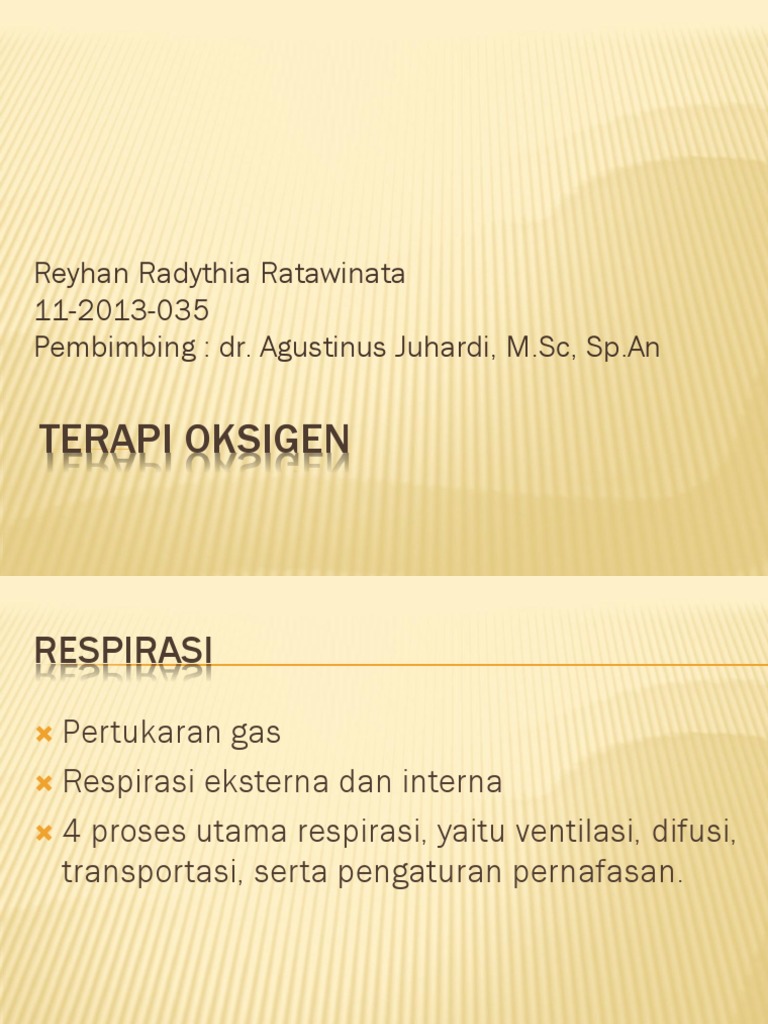 Terapi Oksigen | PDF