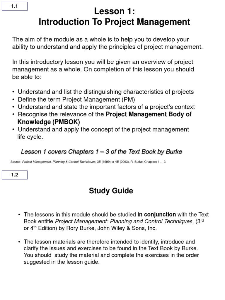 Introduction to Project Management Concepts | PDF | Project Management ...