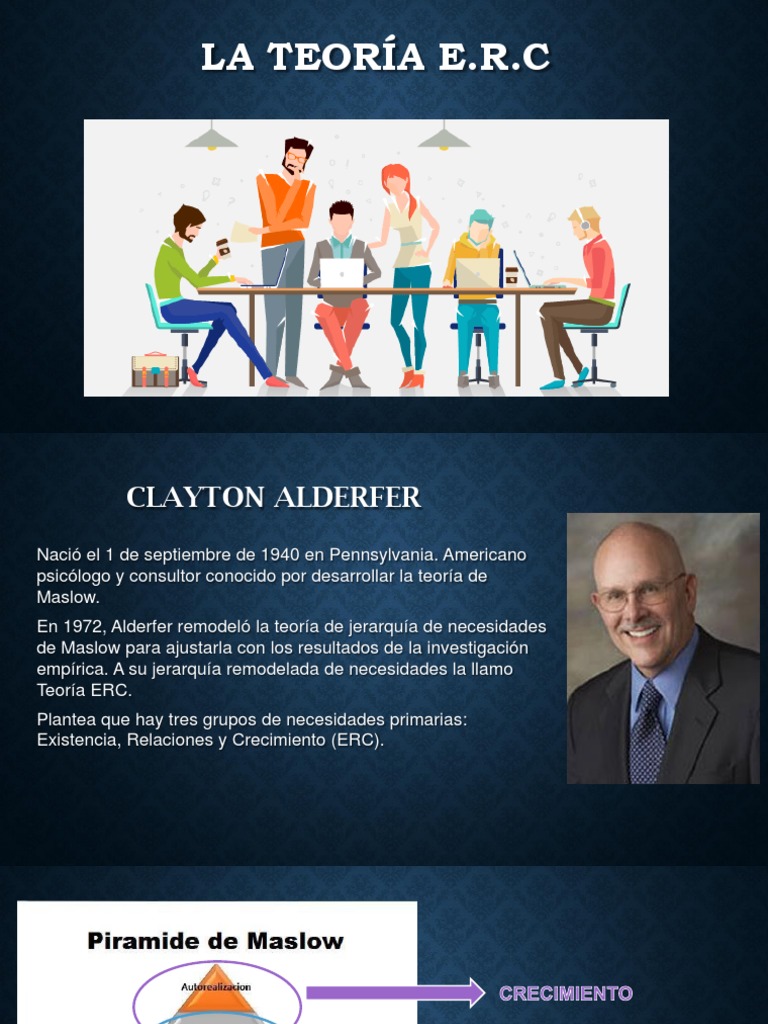Teoría ERC de Clyton Alderfer | PDF