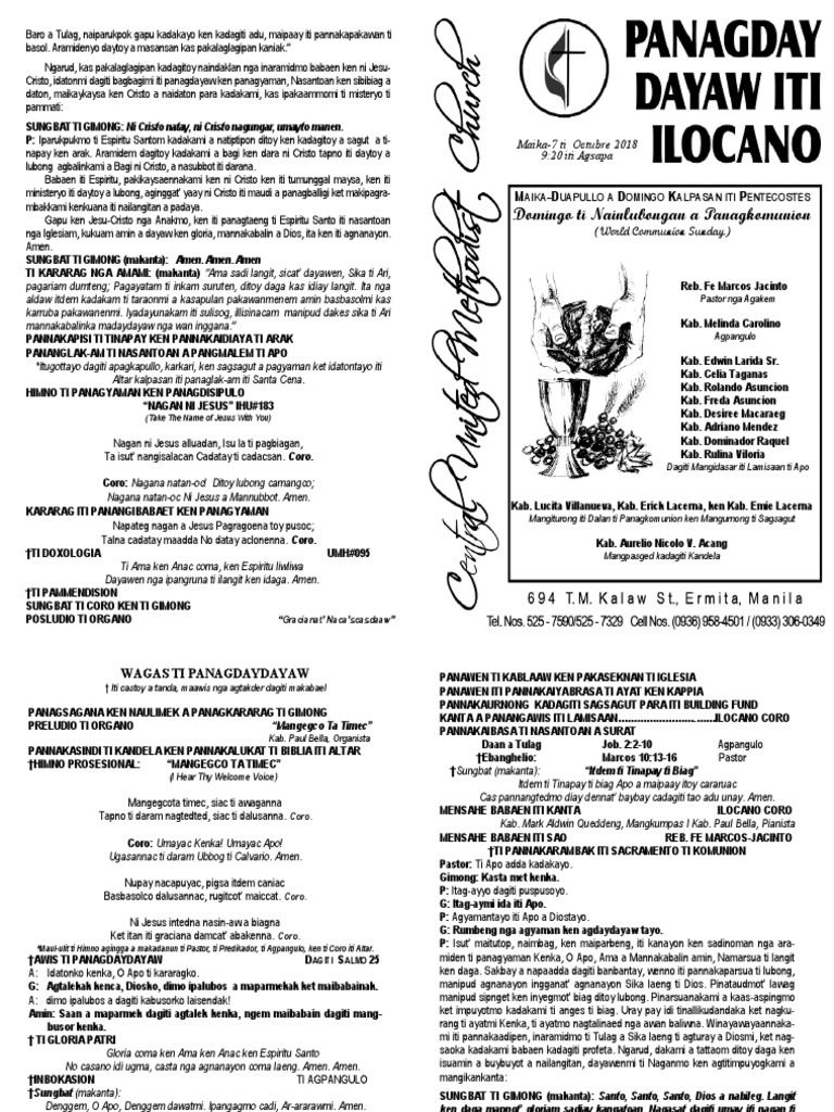 Panagdaydayaw Iti Ilocano File | PDF