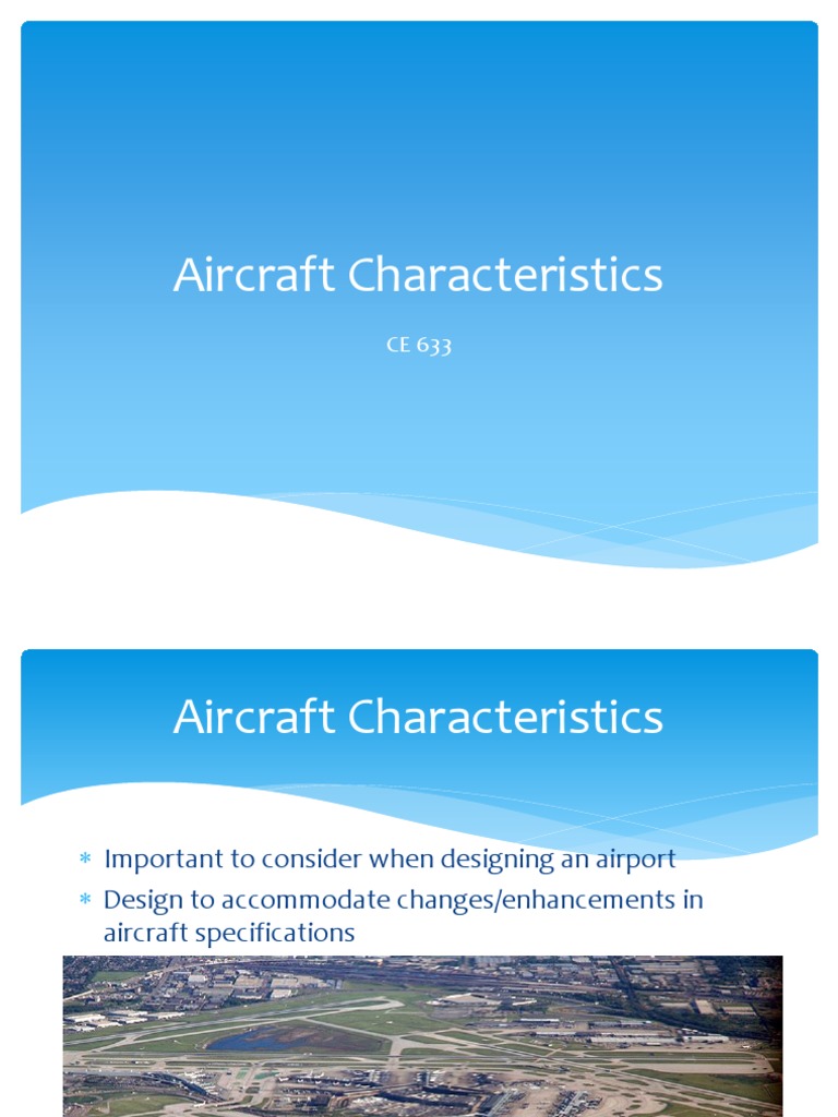 Aircraft Characteristics for Airport Design | PDF | Takeoff | Aircraft