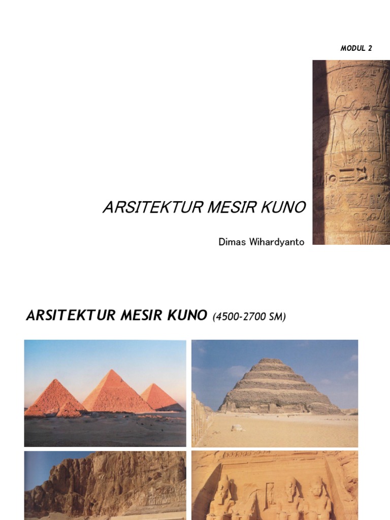 Arsitektur Mesir Kuno | PDF | Sejarah