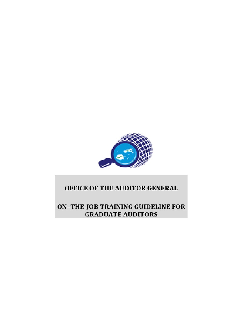 Graduate Auditors On-the-Job Training Guide | PDF | Financial Audit | Audit