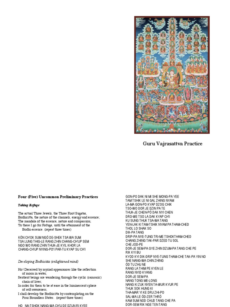 Vajrasattva Longchen Nyingthig Ngondro | PDF | Indian Philosophy ...