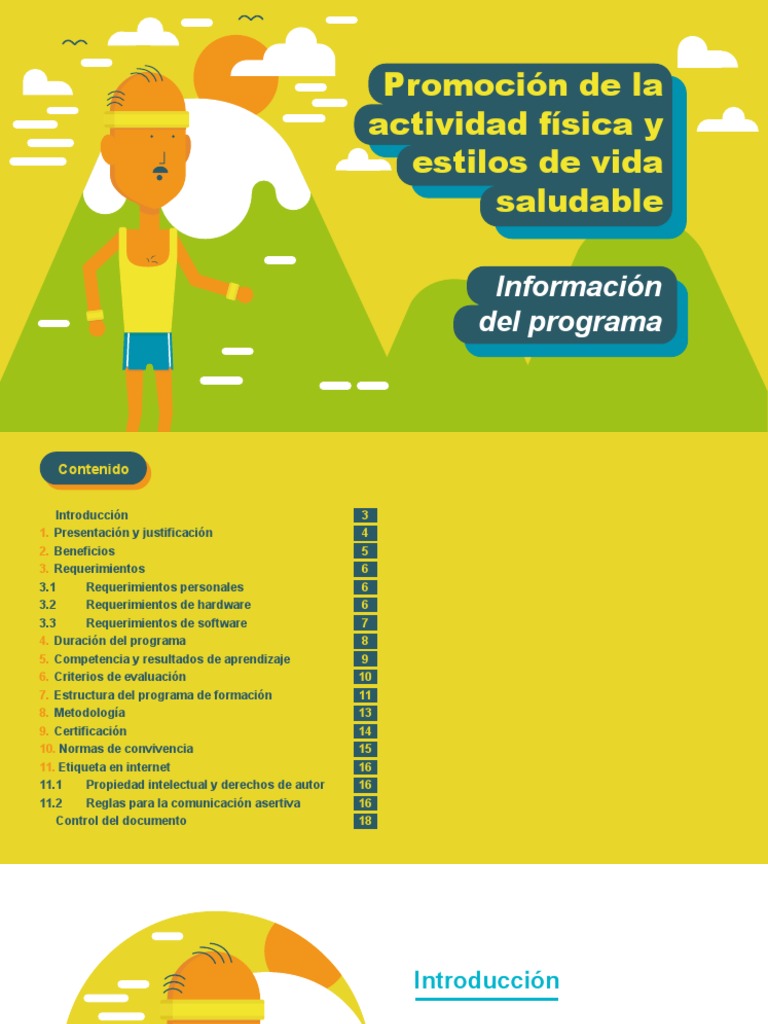 Promoción de La AF y Estilos de Vida Saludable | PDF | Aprendizaje ...