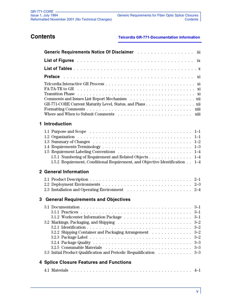 Telcordia GR-771-Documentation Information | PDF | Packaging And ...