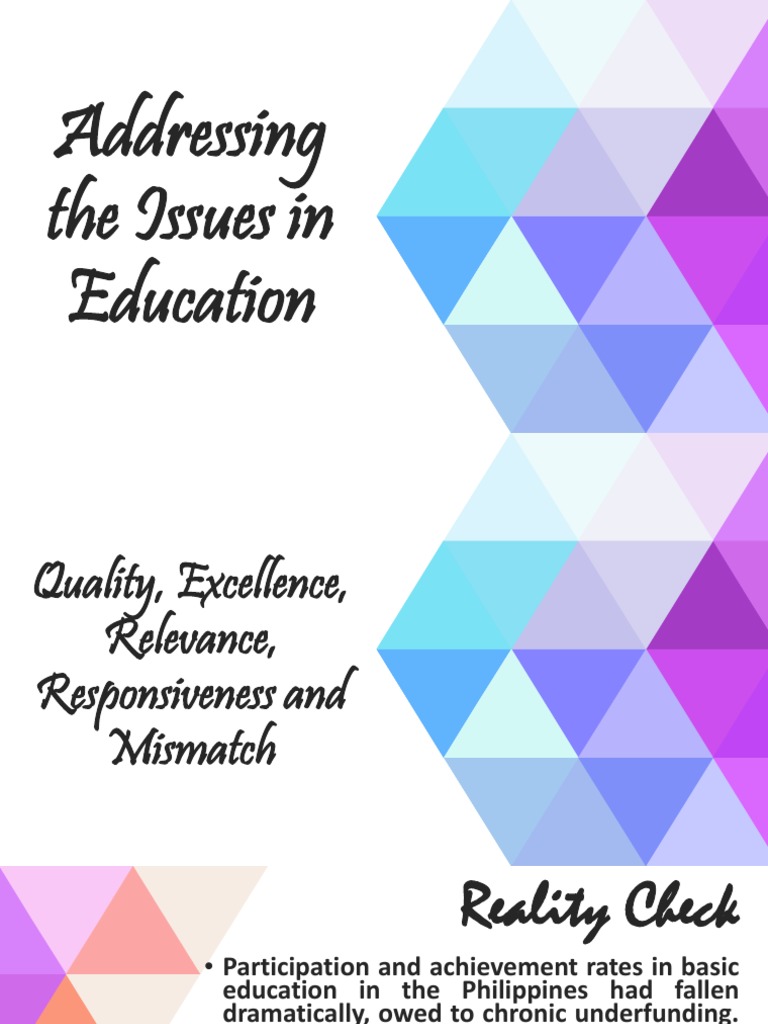 Addressing Issues On Education | PDF | Child Protection | Bullying