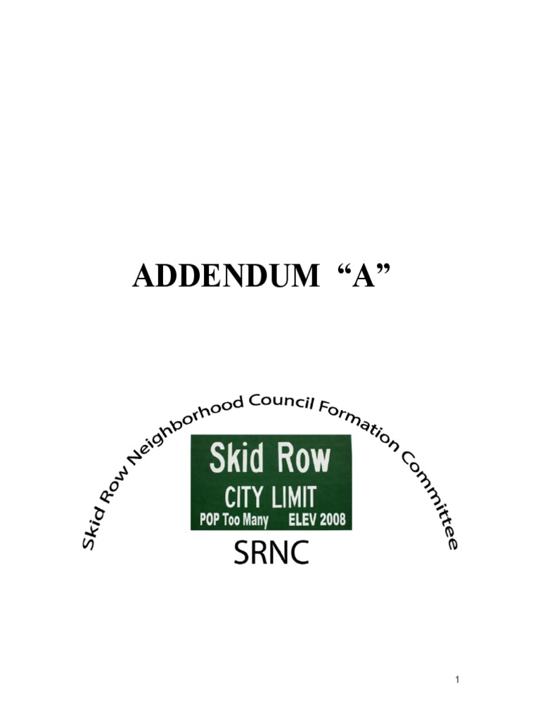 SRNC-FC - Addendum "A" | PDF | Americans With Disabilities Act Of 1990 ...