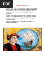 Infografía sobre el descubrimiento de América | PDF | Cristobal colon ...