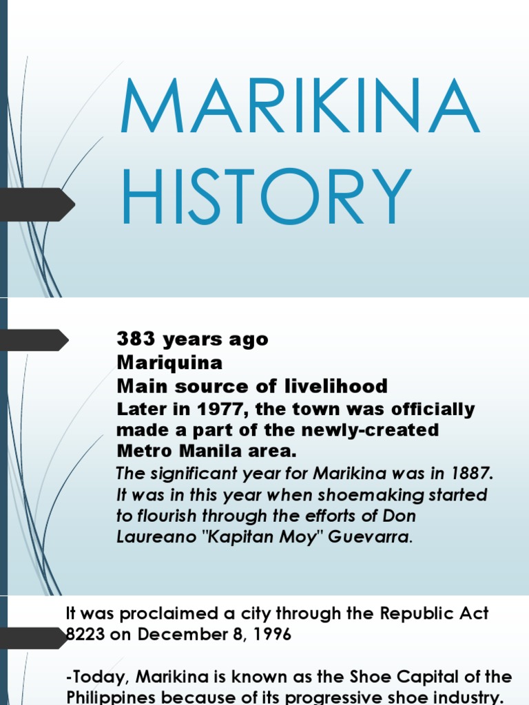 Marikina History | PDF | Philippines