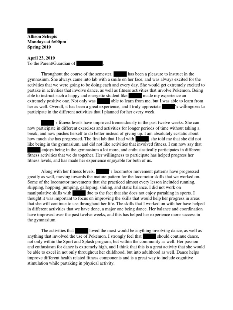 Parent Letter | PDF | Behavioural Sciences | Behavior Modification