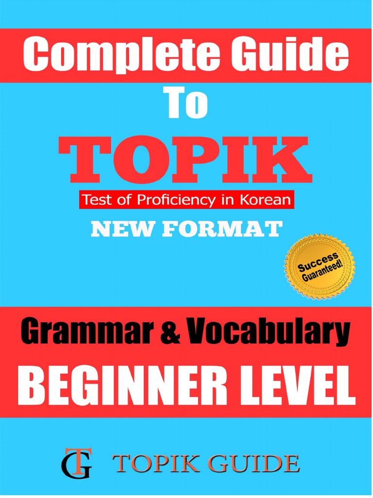 TOPIK Grammar - Vocabulary Beginner Level PDF | Download Free PDF ...