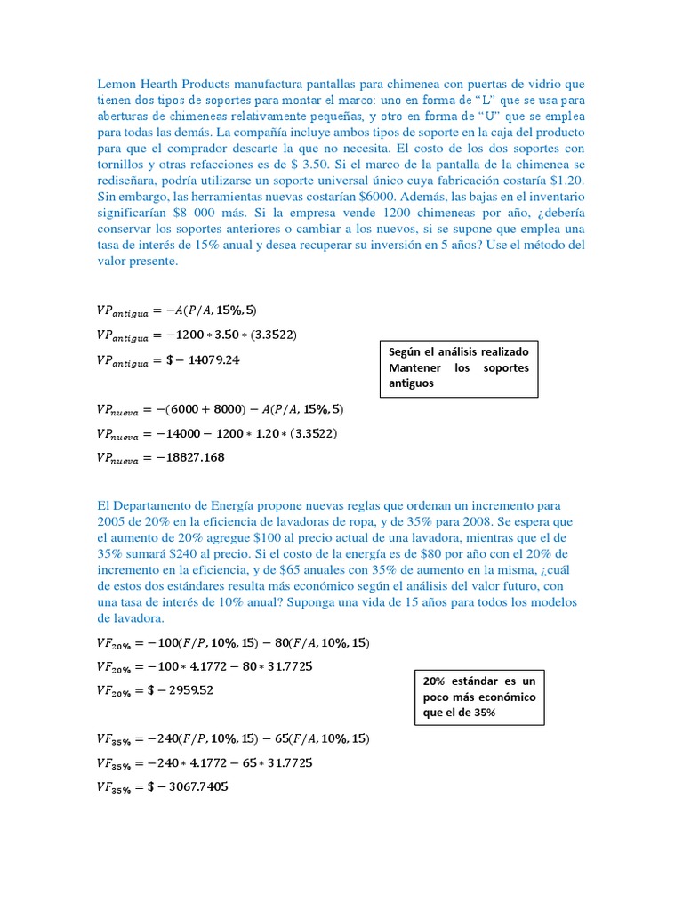 Valor Presente-Valor Anual | PDF | Economias | Business