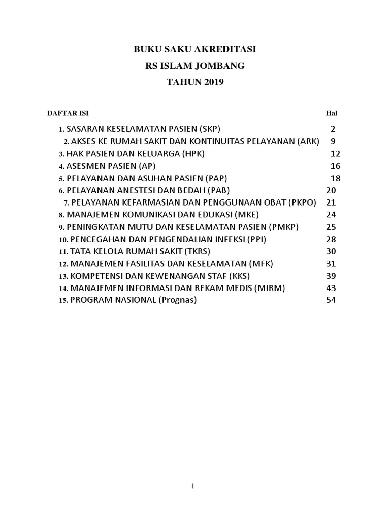 Buku Saku Akre Rsi Jo Fix | PDF