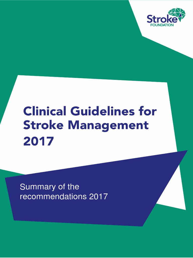 Clinical Guidlines of Stroke Management 2017 | PDF | Stroke | Medicine