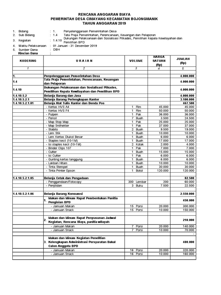 RAB Rekrutmen BPD | PDF