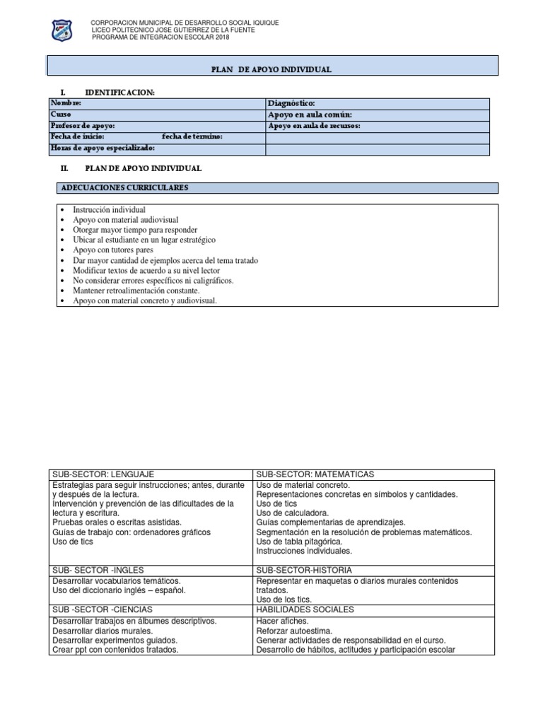 PAI Ejemplo | PDF | Enseñanza de matemática | Tecnología de información ...