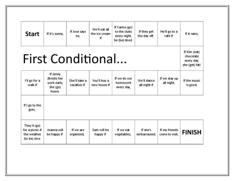 First Conditional Examples | PDF