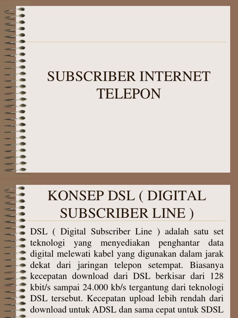 Subscriber Internet Telepon | PDF
