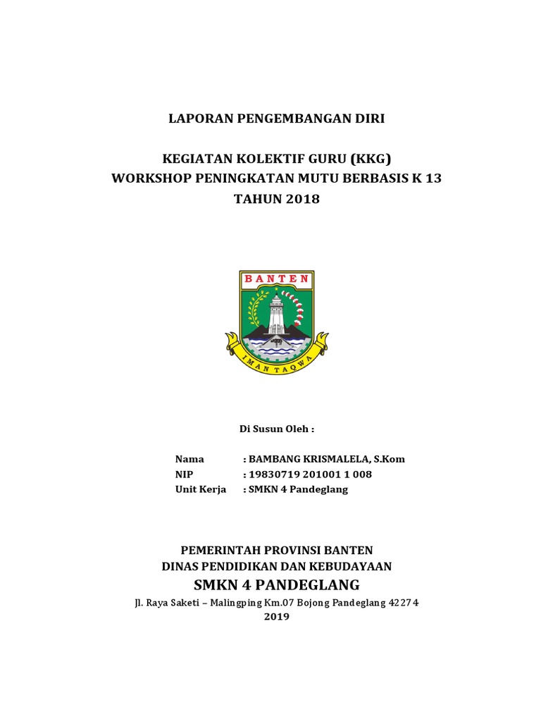 Judul: Laporan Kegiatan In-House Training (IHT) tentang Implementasi ...