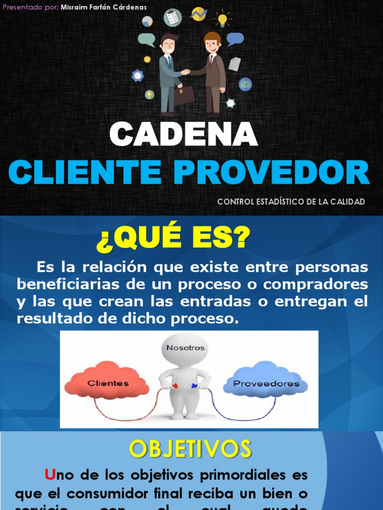 Cadena Cliente Proveedor | PDF | Cliente | Procesos de negocio