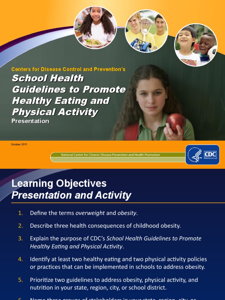 School Health Guidelines To Promote Healthy Eating and Physical ...