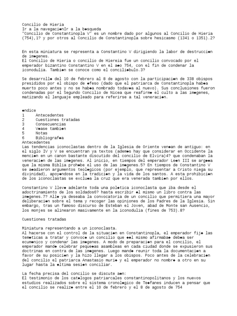 Concilio de Hieria y la iconodulia | PDF | Cristianismo antiguo ...