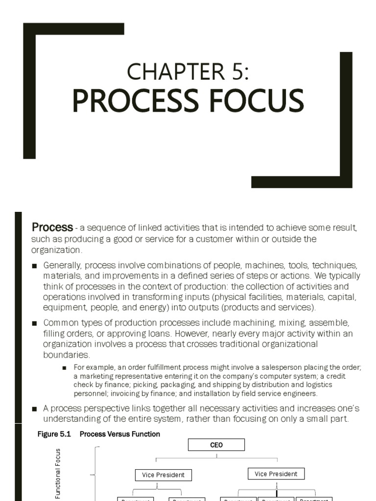 Chapter 5 Process Focus Pdf Business Process Business Process