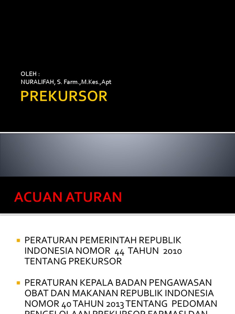 Prekursor | PDF | Pengelolaan Keuangan & Uang