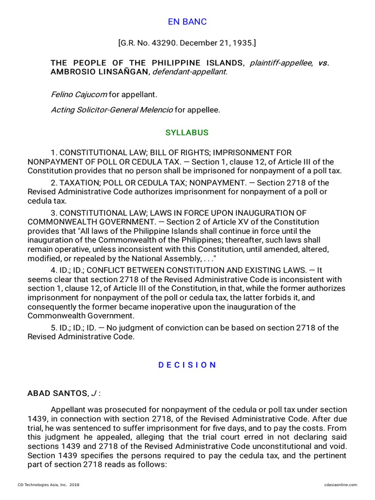 Plaintiff-Appellee Vs Vs Defendant-Appellant Felino Cajucom Acting ...