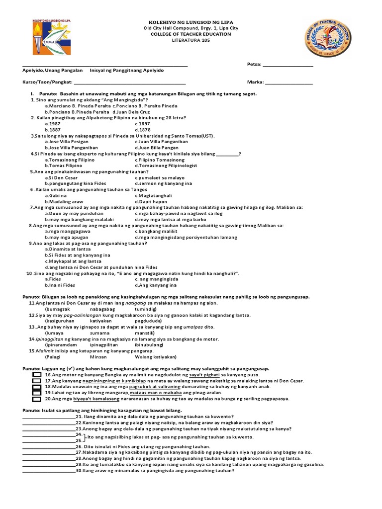 Ang Mangingisda 1 | PDF