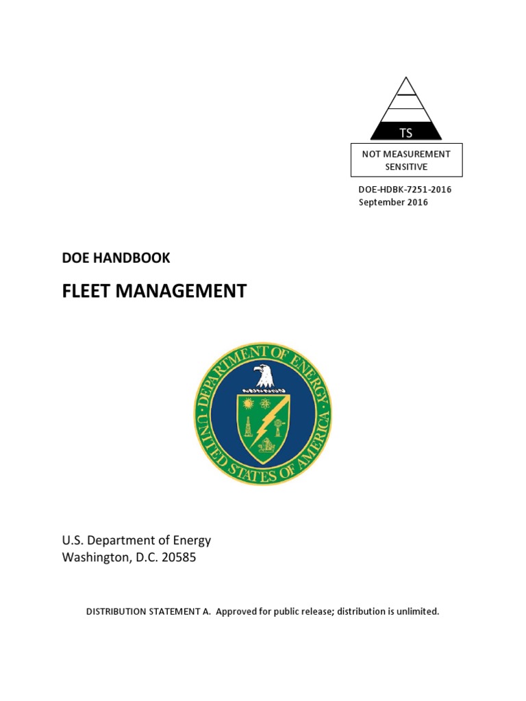 Fleet Management: Doe Handbook | PDF | General Services Administration ...