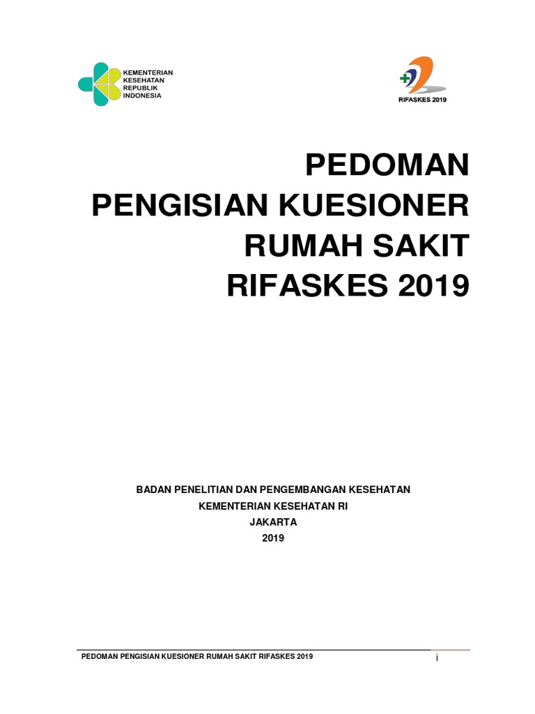 Pedoman Pengisian Kuesioner RS | PDF