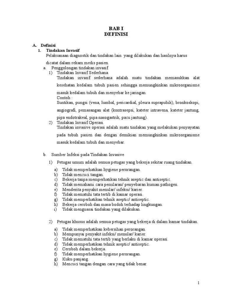 Panduan Tindakan Invasif Dan Non Invasif | PDF | Kesehatan Holistik