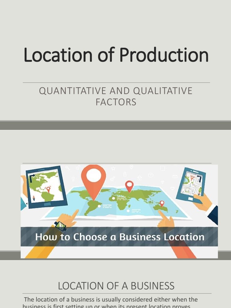 Location of Production | PDF | Labour Economics | Pollution