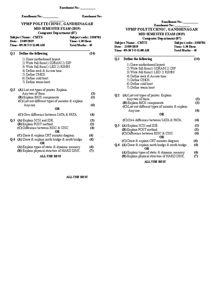 VPMP Polytechnic, Gandhinagar VPMP Polytechnic, Gandhinagar: Enrollment ...