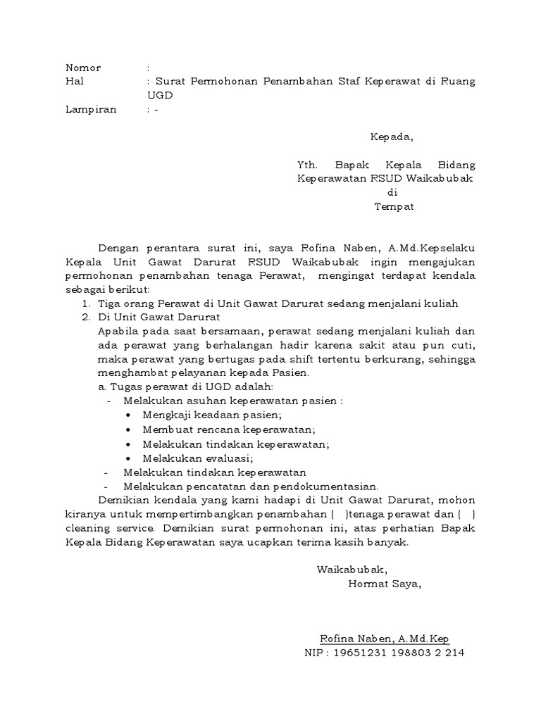 Surat Pengajuan | PDF