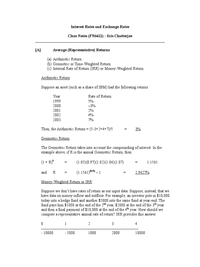 Interest Rates and Exchange Rates | Download Free PDF | Yield Curve ...