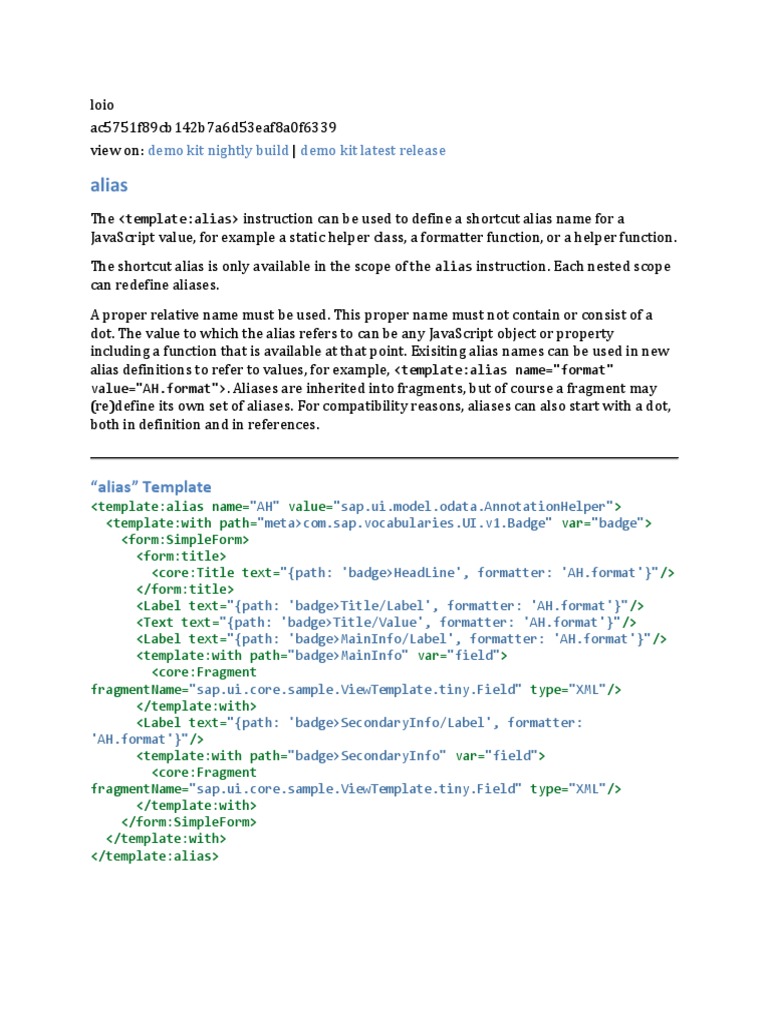 JavaScript Alias Instruction Guide | PDF | Teaching Methods & Materials | Computers