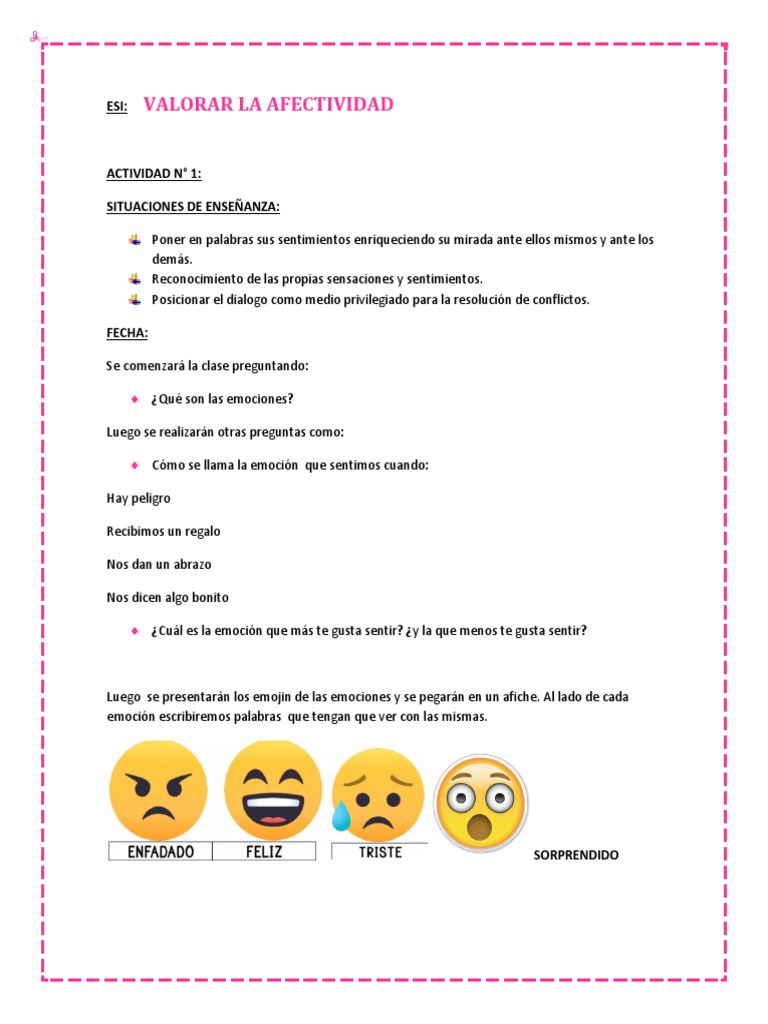ESI Valorar La Afectividad | PDF | Las emociones