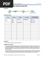 10.1.5-Packet Tracer - Use CDP To Map A Network | PDF | Router (Computing) | Computer Network